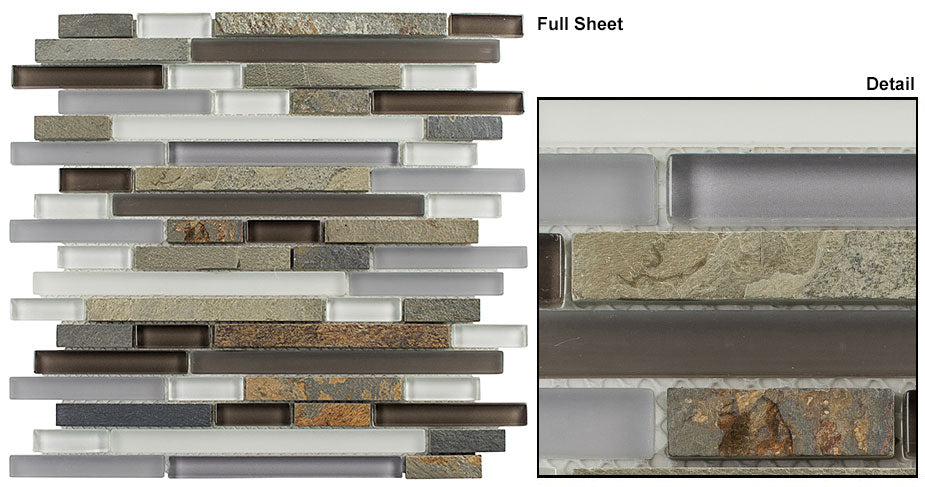 Glazzio Glass and Slate Series – Timeless Tile NYC