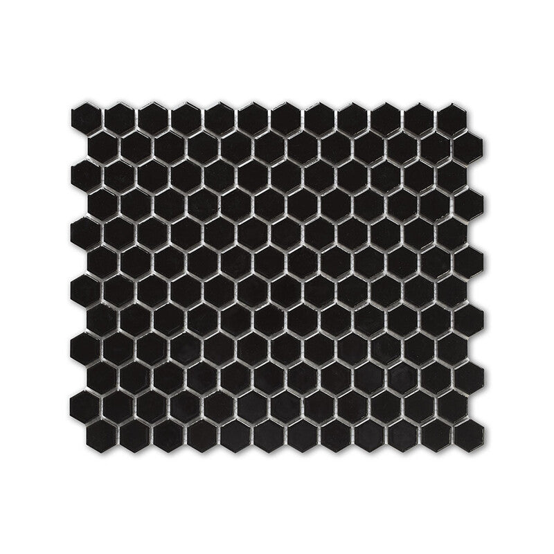 Alpine Glossy Penny Hexagon Porcelain Mosaic (MYS) – Timeless Tile NYC