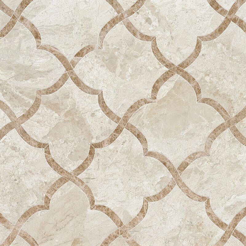 Diana Royal, Paradise Polished Gaia Marble Mosaic (MYS) – Timeless Tile NYC
